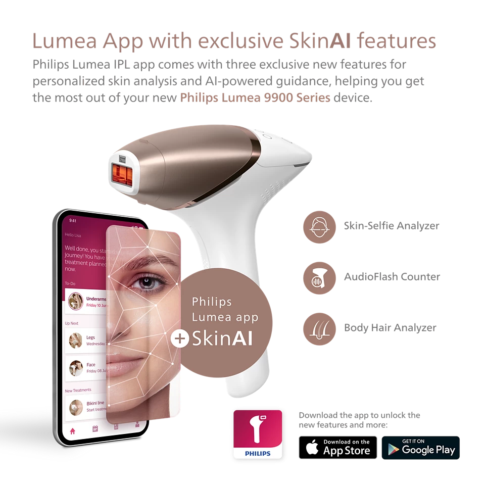Philips Lumea IPL 9900 Series IPL uređaj za uklanjanje dlačica SenseIQ ...
